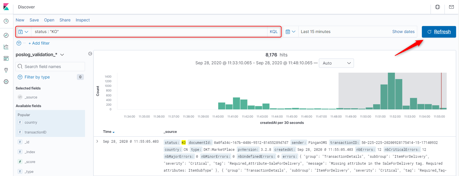 Check Quality Poslog :: Posdata Documentation