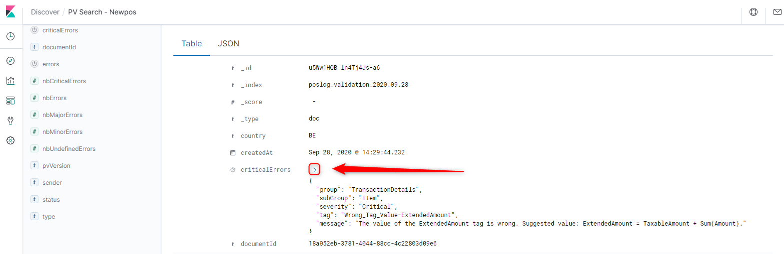 Check Quality Poslog :: Posdata Documentation