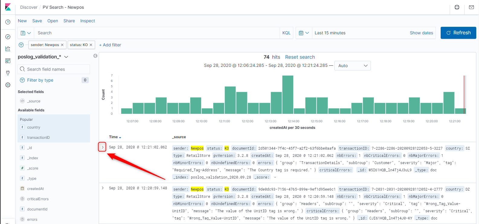Check Quality Poslog :: Posdata Documentation